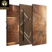 China Standard Or Customized Size Aluminum Room Door For Golden Villa With Sound Insulation And Heat Insulation Functions for sale
