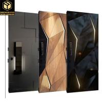 China Standard Or Customized Size Aluminum Room Door For Golden Villa With Sound Insulation And Heat Insulation Functions for sale