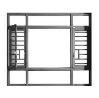 China Villa Push Pull Curtain Wall Windows Transparent Aluminium Windows Sliding Frame for sale