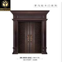 China Fireproof Swing Left Aluminum Shop Front Doors Villa Solid Aluminium Front Doors for sale