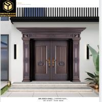 China Hotel Aluminum Entrance Door With Scratch Resistant Aesthetics And Aluminum Exterior Doors for sale