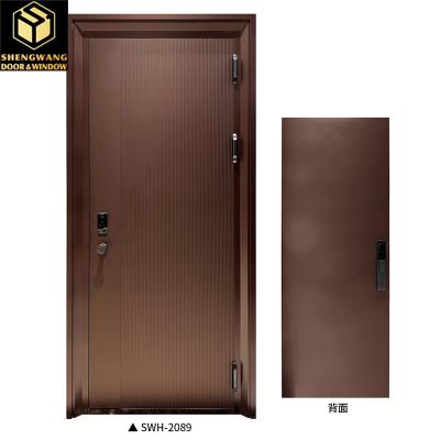 China 5mm HPL Fire Aluminum Room Door With Aluminum Frame And Lock For Safety for sale