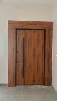 China Anti-Deformation Aluminum Room Door With Solid Wood Skeleton For Durability for sale