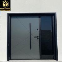China Anti-Deformation Aluminum Room Door With Solid Wood Skeleton For Durability for sale