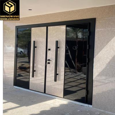 China White Aluminum Sliding Glass Door With Glass Options And Custom Design For Energy Saving for sale