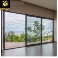 China Villa Push Pull Curtain Wall Window Transparent Aluminium Window With Sliding Frame for sale