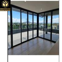 China Brown Water Penetration Resistance Glass Door Villa Front Door Aesthetic for sale