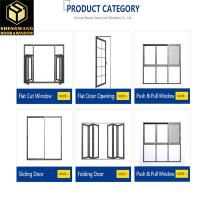 China Villa Push Pull Curtain Wall Sliding Window Transparent Window Sliding Frame for sale