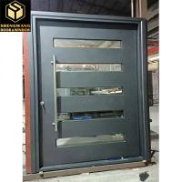 China Swing Left Stainless Steel Door For Outswing Metal Door With Brown Swinging Fire Doors for sale