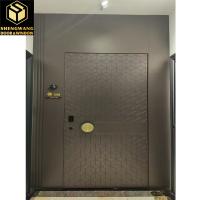 China Customized Size Hotel Swinging Stainless Steel Door Heat Transfer Print Metal Louver Doors for sale