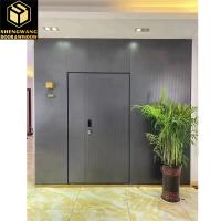 China Customized Size Hotel Swinging Stainless Steel Door Heat Transfer Print Metal Louver Doors for sale