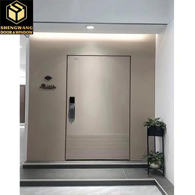 China Living Hall Bedroom Stainless Steel Swing Door Bathroom Fashion Metal Swinging Doors for sale
