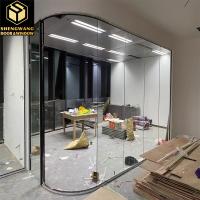 China Living Hall Bedroom Aluminium Glass Hinged Door Hinged Aluminium Doors 35 - 45MM for sale