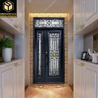 China 45mm Powder Coated Aluminum Room Door 1.0 Hour Fire Rating Fireproof Soundproofing Door for sale