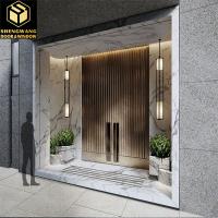 China Fireproof Swing Left Aluminum Shop Front Doors Villa Solid Aluminium Front Doors for sale