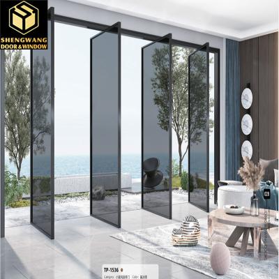 China Customizable Aluminum Folding Glass Doors For Hotels Lightweight Durable for sale
