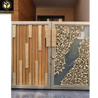 China Luxury Front Stainless Steel Garden Gate Oxidation Resistance Aluminum Swing Door for sale