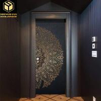 China Living Hall Bedroom Stainless Steel Swing Door Bathroom Fashion Metal Swinging Doors for sale