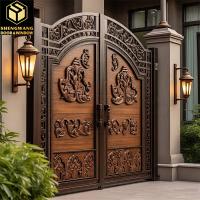 China Create A Stunning Entrance For Your Garden With A Fireproof And Low-Maintenance Aluminum Garden Gate for sale