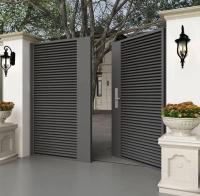 China Swing Left Stainless Steel Door For Outswing Metal Door With Brown Swinging Fire Doors for sale