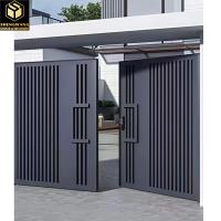 China Customized Size Hotel Swinging Stainless Steel Door Heat Transfer Print Metal Louver Doors for sale
