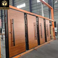 China Sapele Corrosion Resistant Aluminum Room Door Solid Core Door Soundproof for sale