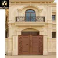 China Weather Resistant Impact Resistant Copper Garden Gate Metal Garden Door for sale