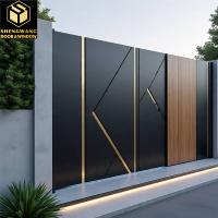 China Swing Left Grey Homes Stainless Steel Swing Door House Door Opens Outward Waterproof for sale