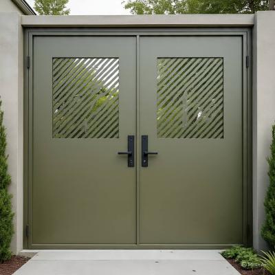 China Custom Hinged Aluminium Sliding Patio Doors Project Buildings Exterior Aluminum Sliding Doors for sale