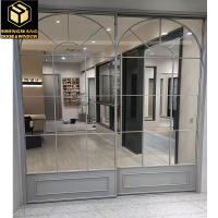 China Living Hall Bedroom Aluminium Glass Hinged Door Hinged Aluminium Doors 35 - 45MM for sale