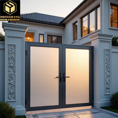 China Sliding Screen Frameless Aluminium Sliding Doors Residential Bedroom Glass Internal Doors for sale