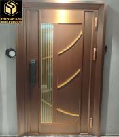 China OEM & ODM Copper Garden Door Fire Rated Steel Door Moisture Protection for sale