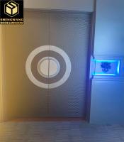 China Sapele Corrosion Resistant Aluminum Room Door Solid Core Door Soundproof for sale