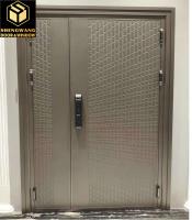 China PU Paint With Gold Aluminum Room Door For OEM Fire Doors Internal for sale