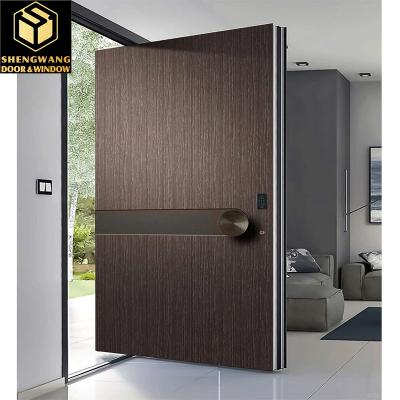China Fireproof Black Large Aluminum Sliding Glass Doors Kindergarten Commercial Aluminum Glass Door for sale