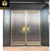 China Hotel Aluminum Entrance Door Scratch Resistant Aesthetics Aluminum Exterior Doors for sale