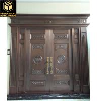 China ODM Swing Aluminium Pedestrian Garden Gates Copper Imitation Surface Finishing Metal Gate Outdoor for sale