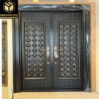 China Fire Resistance With Brown Aluminum Garden Gate And Smart Locks For Aluminum Side Gates for sale