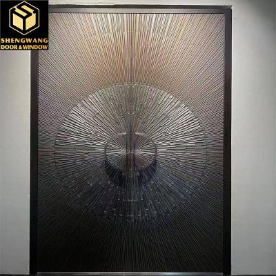 China Fire Resistance With Brown Aluminum Garden Gate And Smart Locks For Aluminum Side Gates for sale