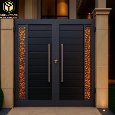 China Luxury Front Stainless Steel Garden Gate Oxidation Resistance Aluminum Swing Door for sale