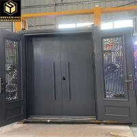 China Fire Resistance With Brown Aluminum Garden Gate And Smart Locks For Aluminum Side Gates for sale