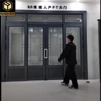 China Hotel Villa Aluminium Glass Hinged Door Aluminium Bifold Doors For Customized for sale