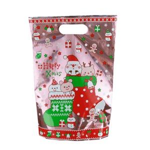 China Custom Christmas Plastic Gift Bags 20-190mic Thickness with Zipper Seals | ISO Certified Manufacturing for sale