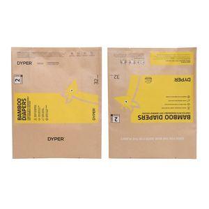 China Custom Printed Diaper Packaging Pouch - Kraft Paper Stand-Up Bags with 10-Color Gravure Printing and Custom Sizing for sale