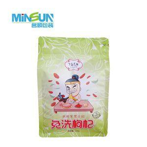 China 20-190 Mic Custom Plastic Ziplock Flat Bottom Food Packaging Bags with Resealable Closure for sale