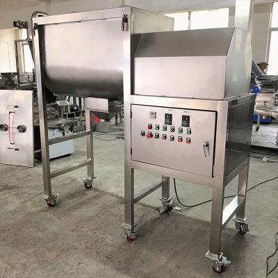 China 5.5kw 500L Spice Seasoning Powder Pigment Powder Commercial Double Paddle Horizontal Ribbon Mixer for sale