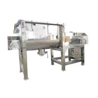 China 5.5kw 500L Spice Seasoning Powder Pigment Powder Commercial Double Paddle Horizontal Ribbon Mixer for sale