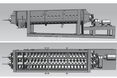 China KJG Series pharmaceutical powders hollow paddle dryer with adjustable drying time for sale