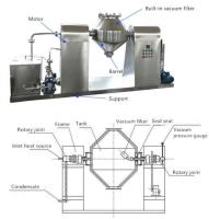 China 2500L Industrial Drying Machine Double Cone Rotary Vacuum Dryer For Pharmaceutical API for sale
