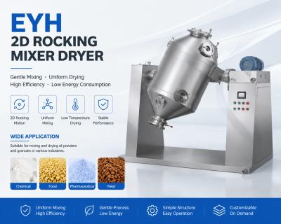 China Compact 800 Litres Industrial Powder Mixer With Efficient Production Line for sale